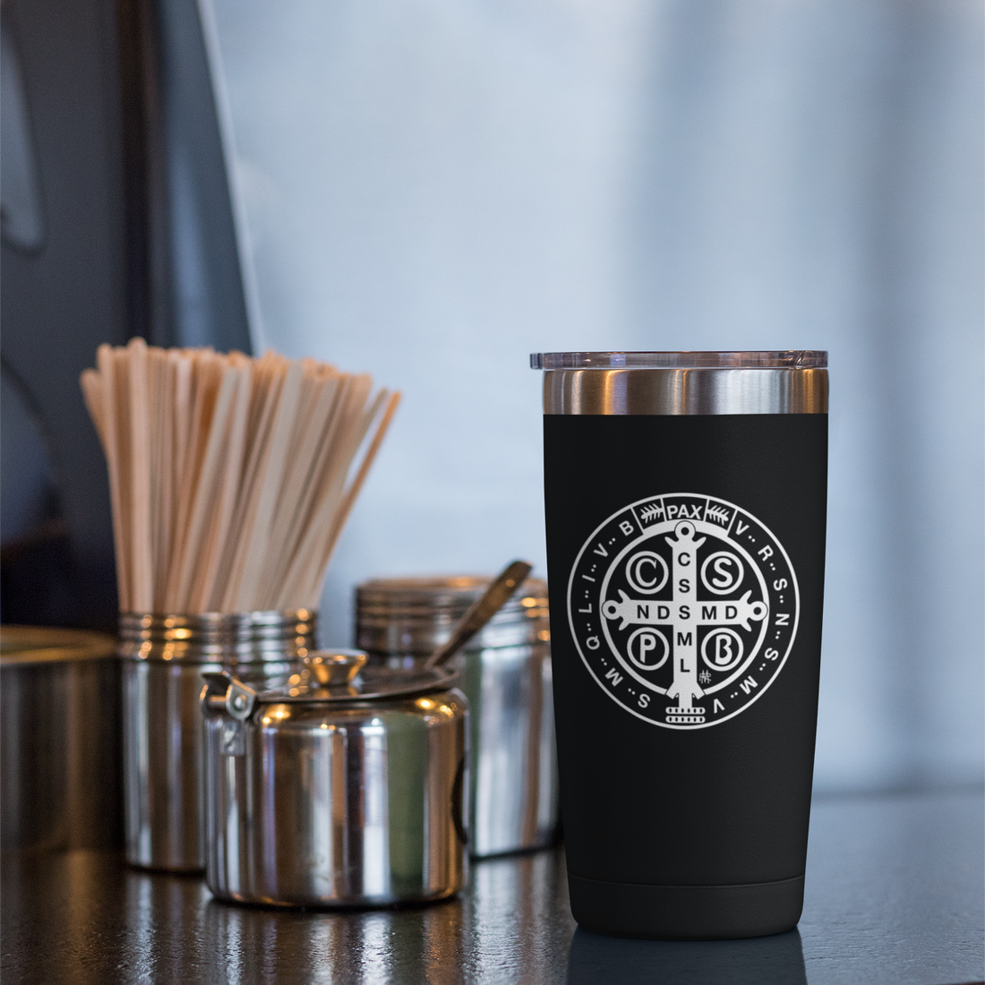 St. Benedict Medal Holy Cross Sticker | MONKROCK | Get into the habit ...