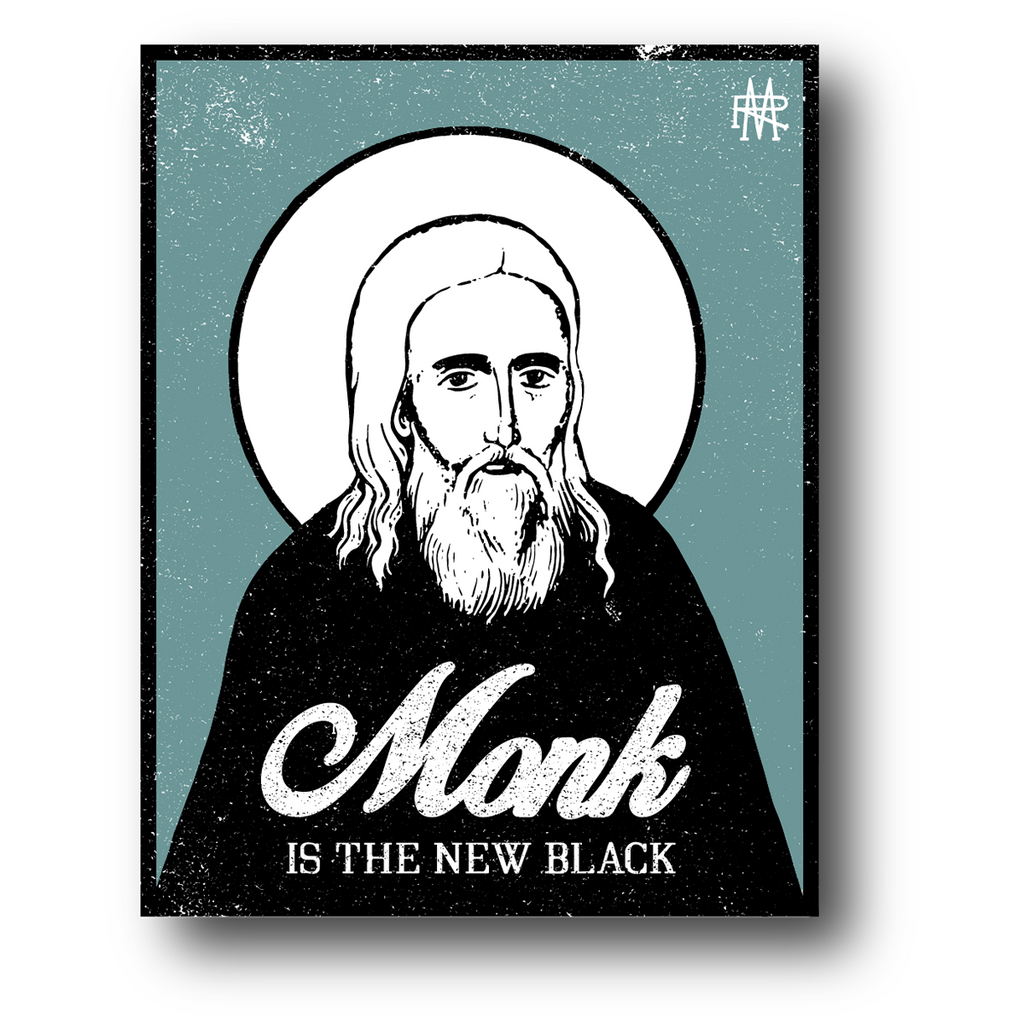 Monk Is The New Black Sticker | MONKROCK | Get into the habit ...