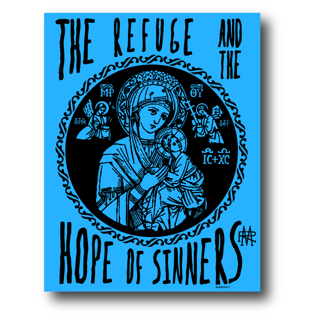 Refuge and Hope of Sinners Sticker | MONKROCK | Get into the habit ...